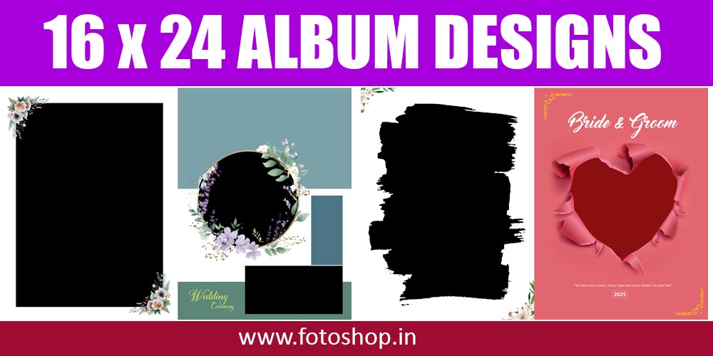 16x24 Wedding Album PSD Templates: Create Your Lifetime Canvas ...